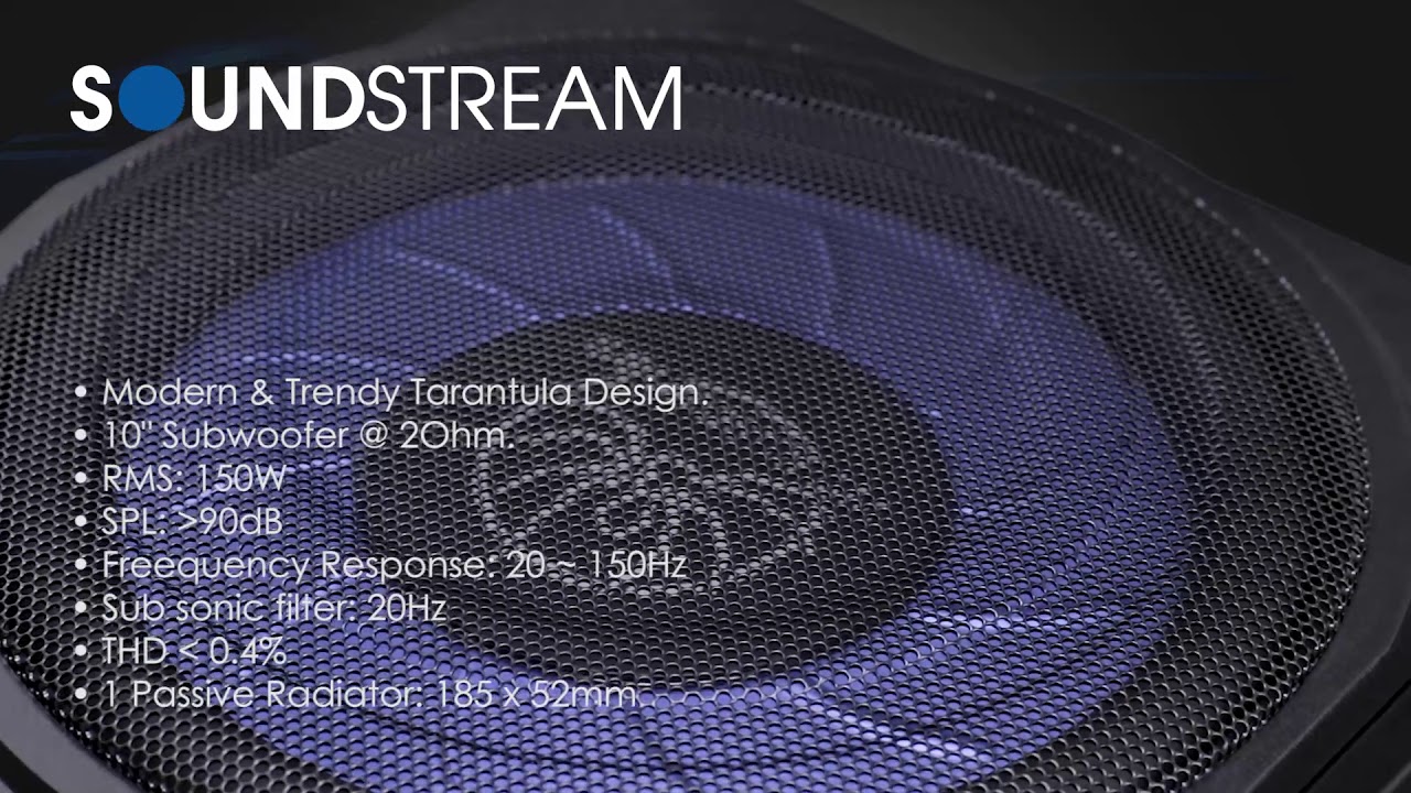 Soundstream Active Subwoofer SB10AM FULL HD - YouTube