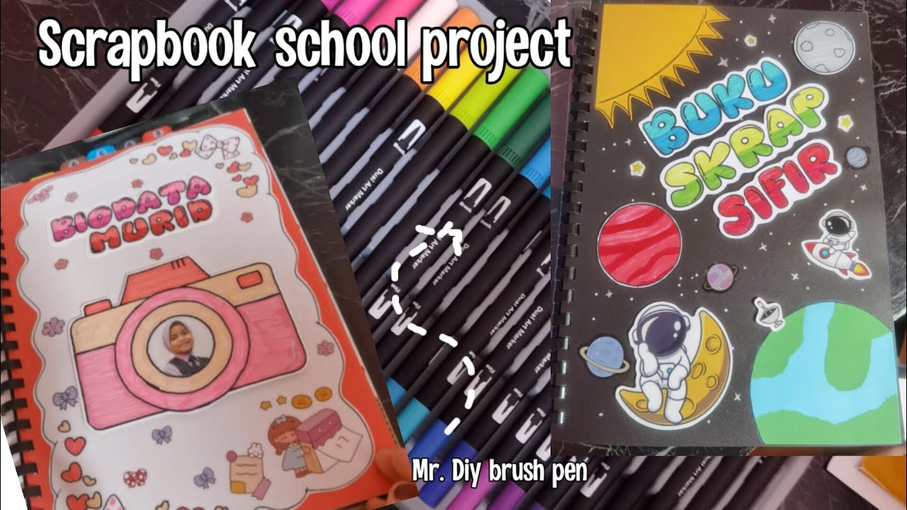 Scrapbook idea for school project || kajian kes sejarah dan buku skrap ...