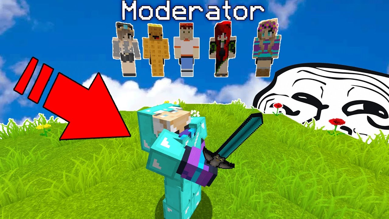 TESTING MY MODERATORS & HACKING ON MY SERVER (Minecraft Trolling) - YouTube