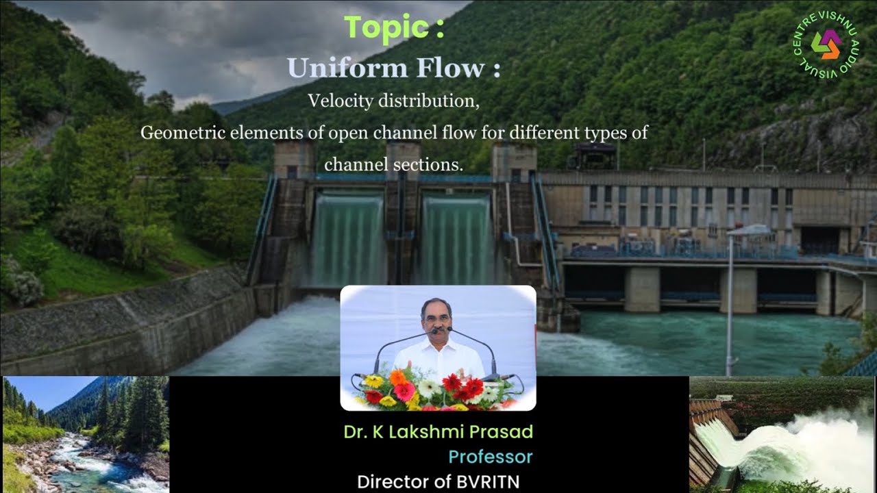 Uniform flow - Velocity distribution and Geometric elements of open ...