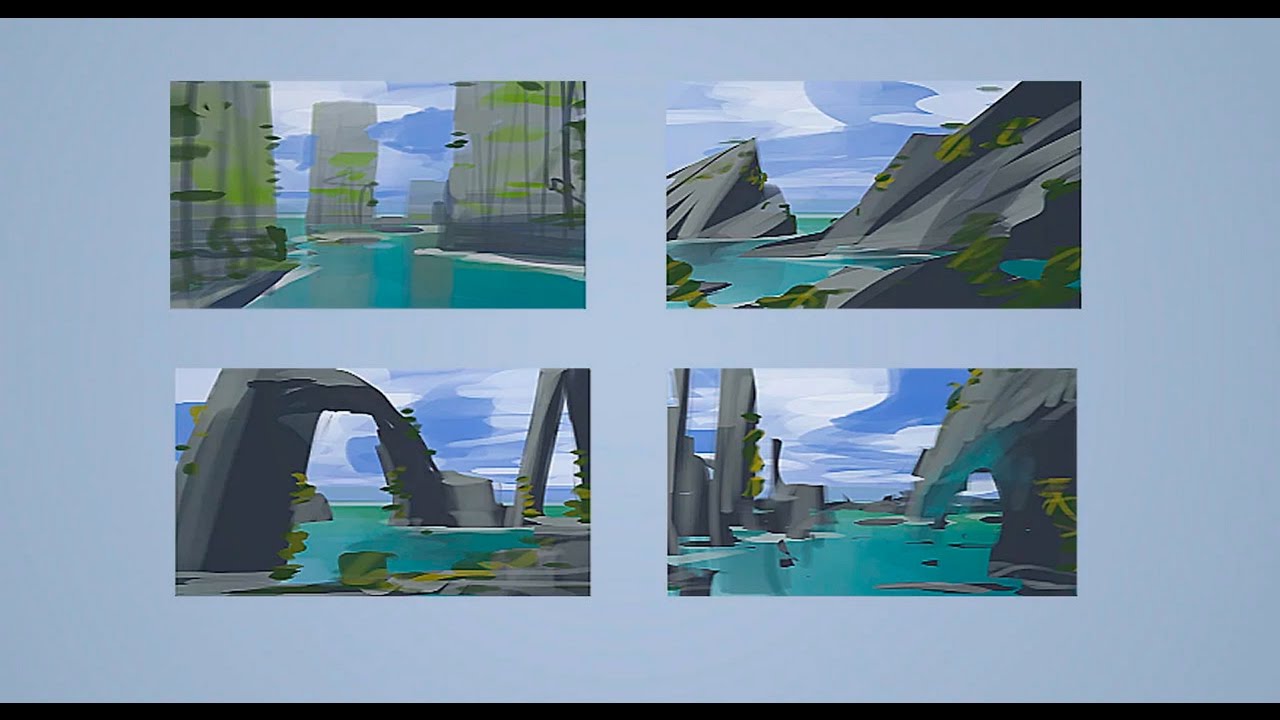 Imaginary Landscape Thumbnails (CtrlPaint.com) - YouTube