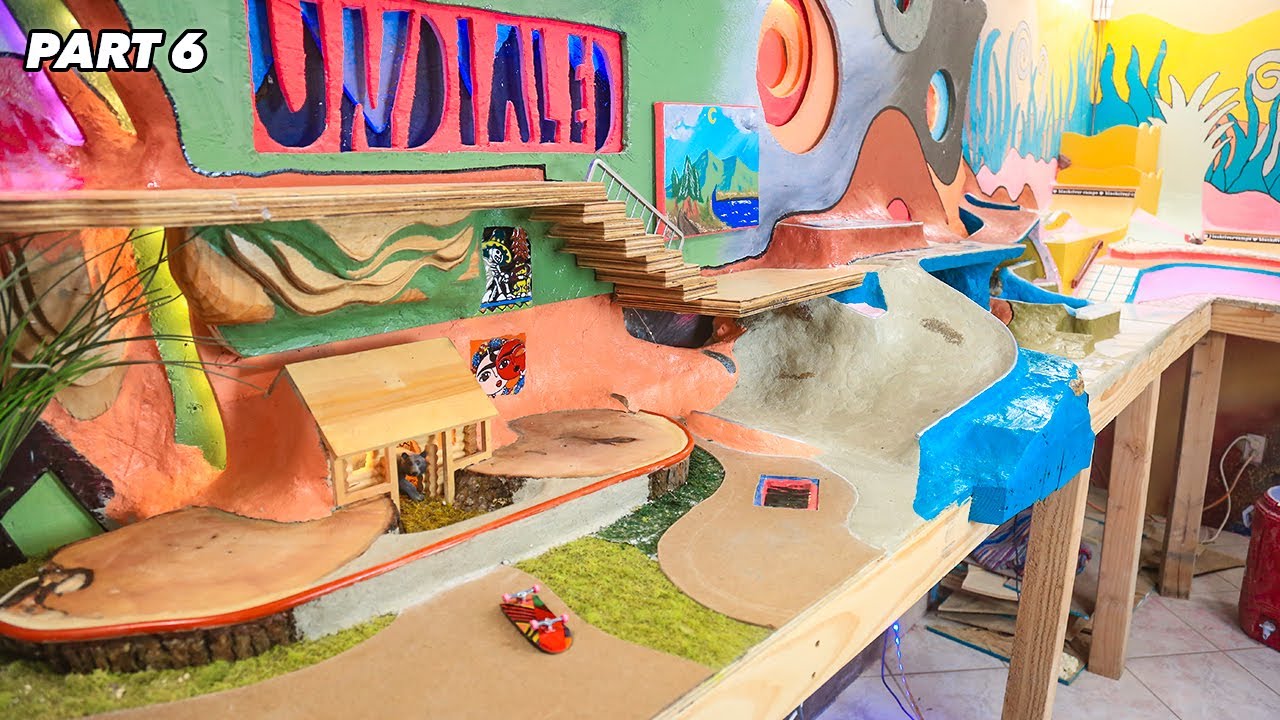 JUNGLE FINGERBOARD PARK FINISHED!! (AND SESH) - YouTube