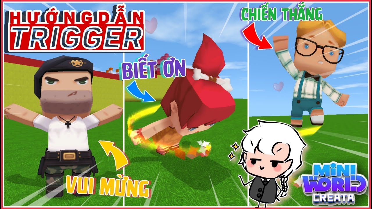 CÁCH LÀM TRIGGER BIỂU CẢM SINH VẬT TRONG MINI WORLD !?!!! - YouTube