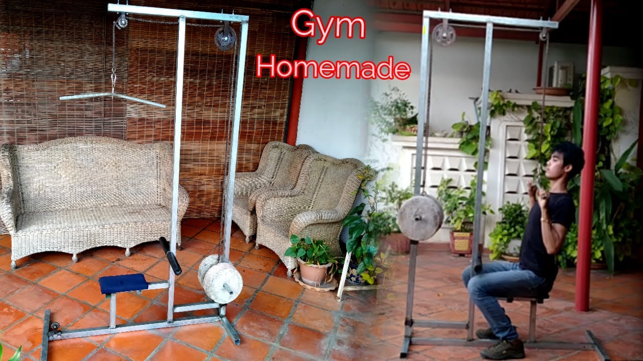 Homemade Lat Pull Down Machine With Measurements - YouTube
