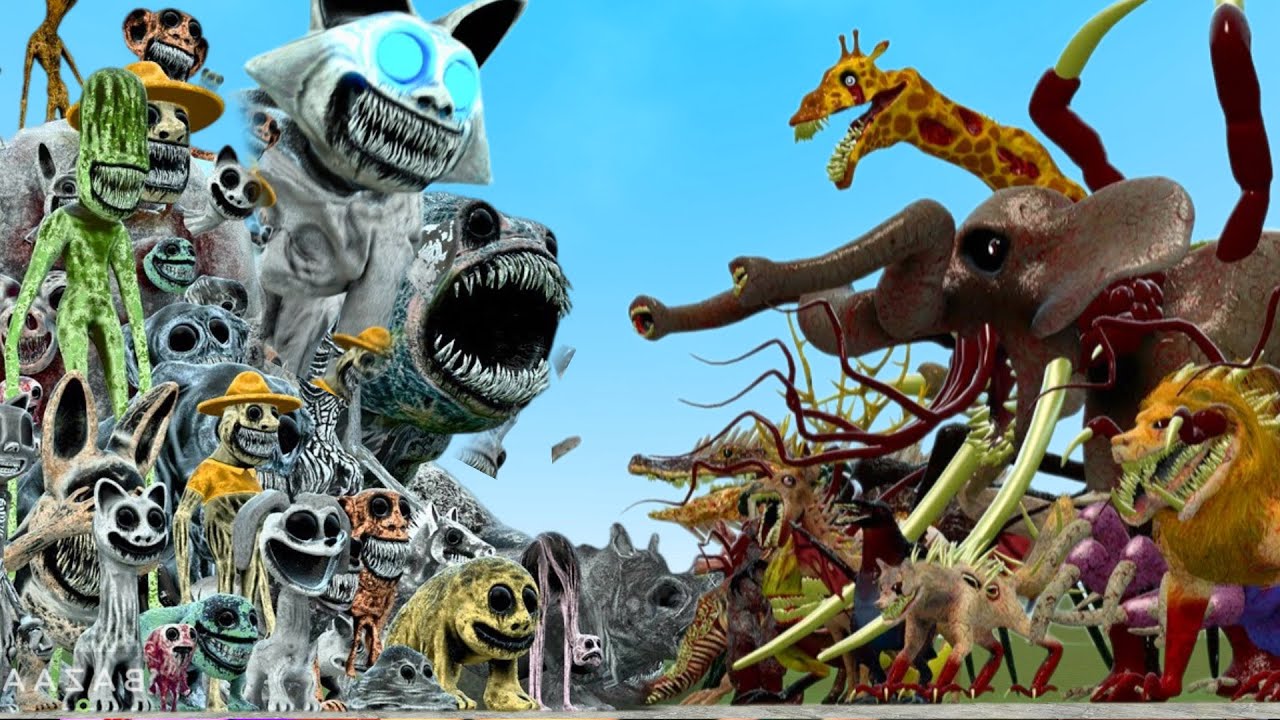 NEW ALL ZOOCHOSIS MONSTERS vs ALL ZOONOMALY BOSSES In Garry's Mod - YouTube