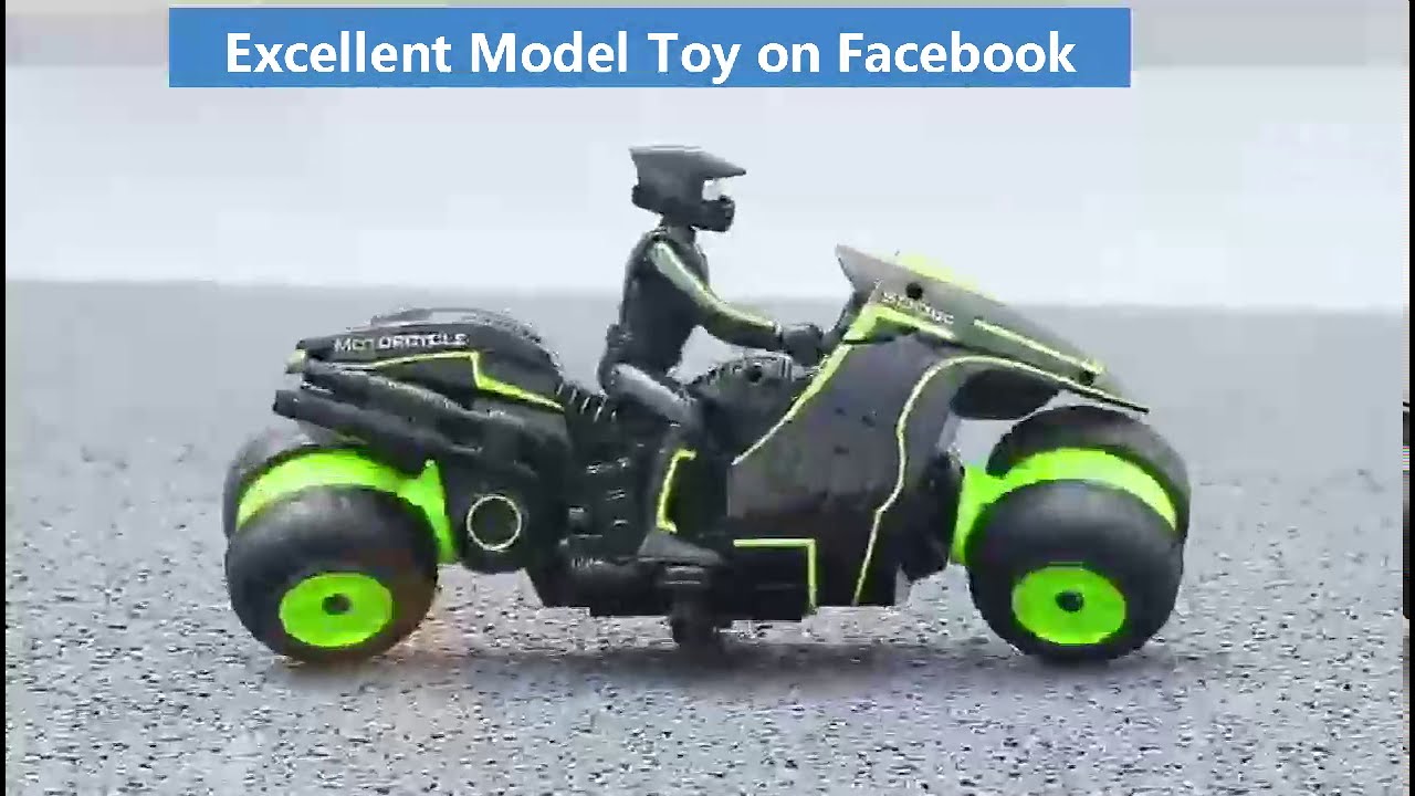 2.4G RC Drift Motorcycle Toy, Stunt Double-Side Car, Lateral Drive, 90 ...