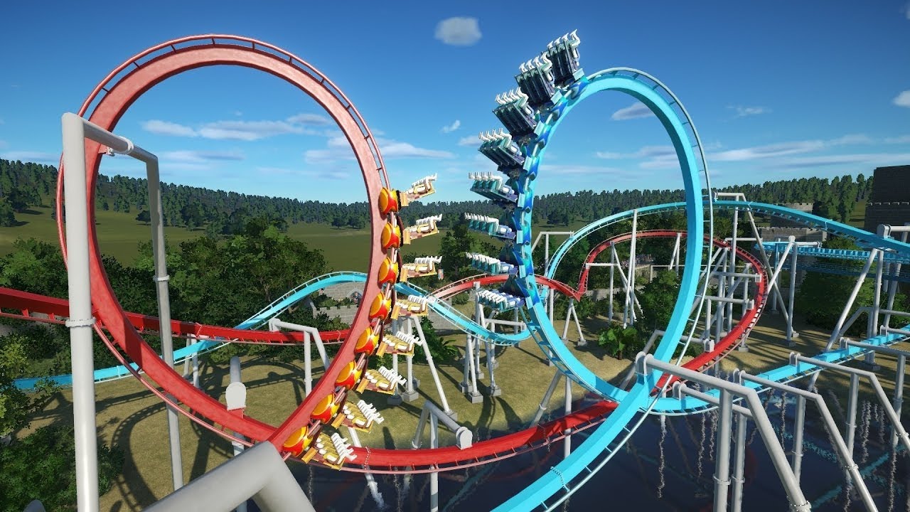 DRAGON CHALLENGE ISLANDS OF ADVENTURE in PLANET COASTER - YouTube