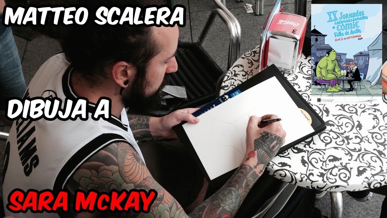 Matteo Scalera dibuja a Sara McKay de Black Science en las Jornadas del ...