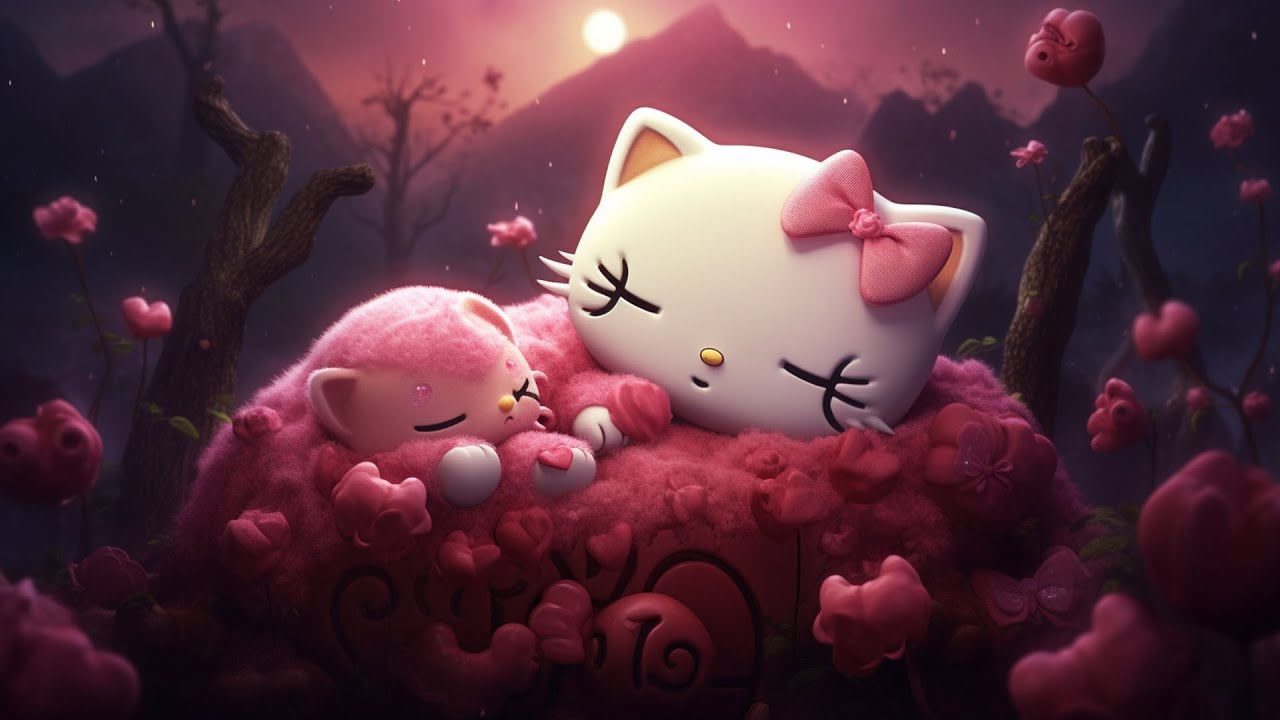 Hello kitty ready to sleep - YouTube