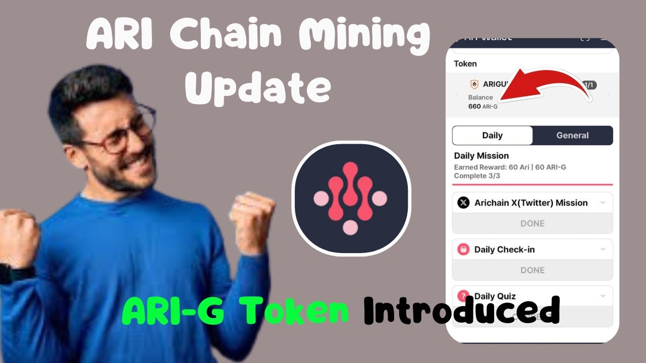ARI Chain Mining Update | New ARI-G Token Introduced | Mine More ARI ...