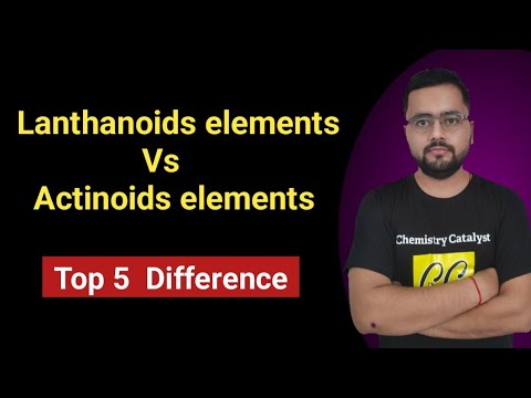 Difference between lanthanoids and actinoids elements | d and f blocks ...