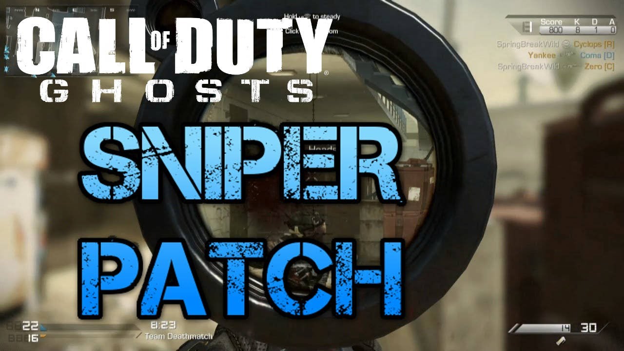 Snipers Being Nerfed Patched in Call of Duty Ghosts Sniper Quickscoping ...
