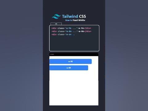 Tailwind css fixed widths #shorts #css3 #coding - YouTube