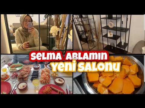 SELMA ABLAMIN KÖŞESİNE BAYILDIM😍 YENİ SALONU VE DEKORU⁉️ÖZGEDEN KAHVALTI✅SELMA ABLADAN AKŞAM SOFRASI