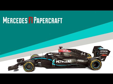 MERCEDES F1 PAPERCRAFT (PAPER MODEL) - YouTube