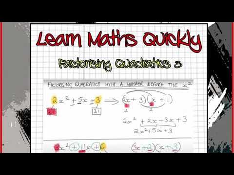 Factorising Quadratic expressions with more than one x squared - YouTube