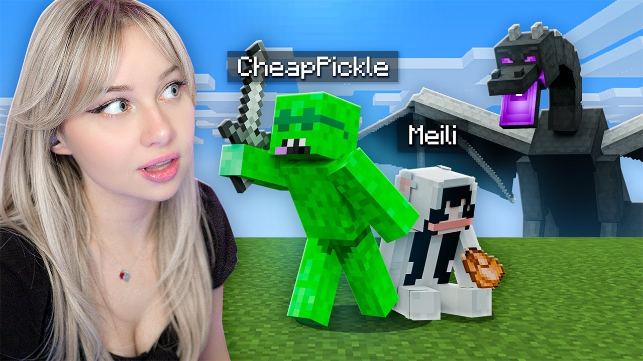 Beating Minecraft With CheapPickle & Meilizzz - YouTube