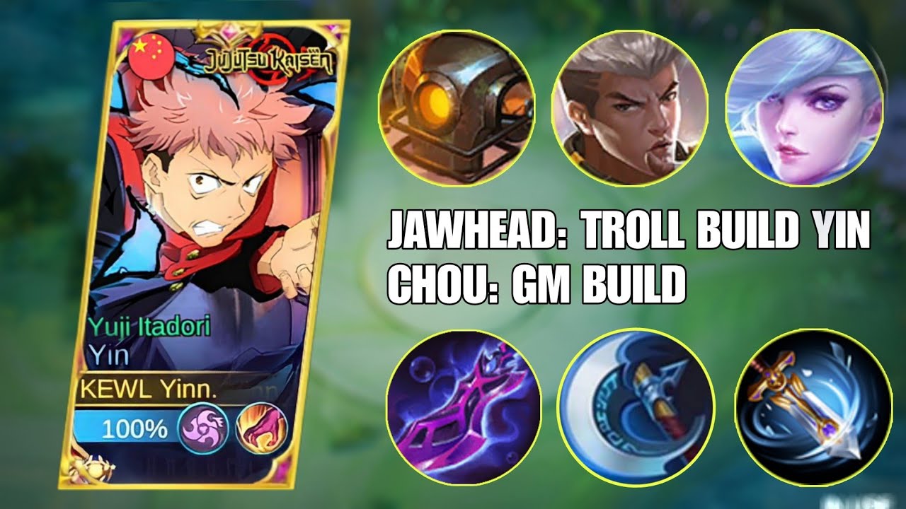 YIN WITH CRIT ITEM BUILD | YIN BEST BUILD AND EMBLEM 2023 - MLBB - YouTube