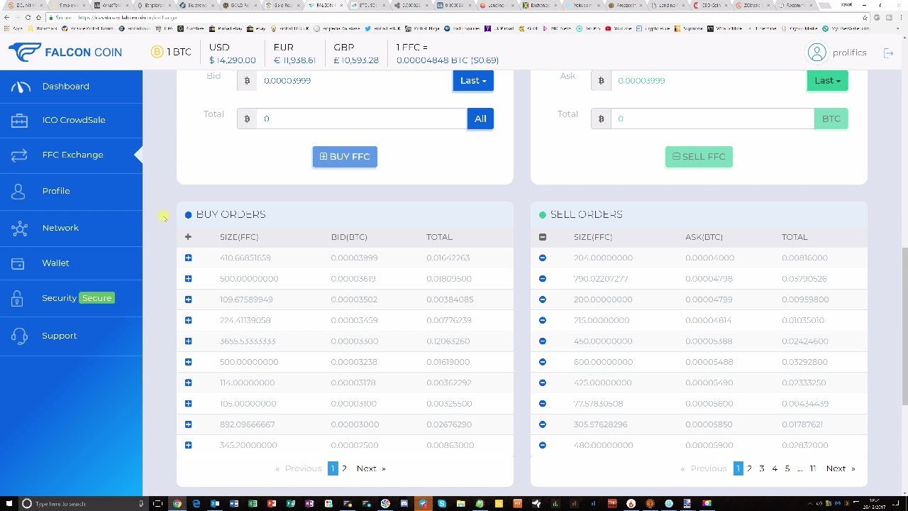FALCON COIN EXCHANGE LIVE TAKE 2 & WORKING FLAWLESSLY! - YouTube