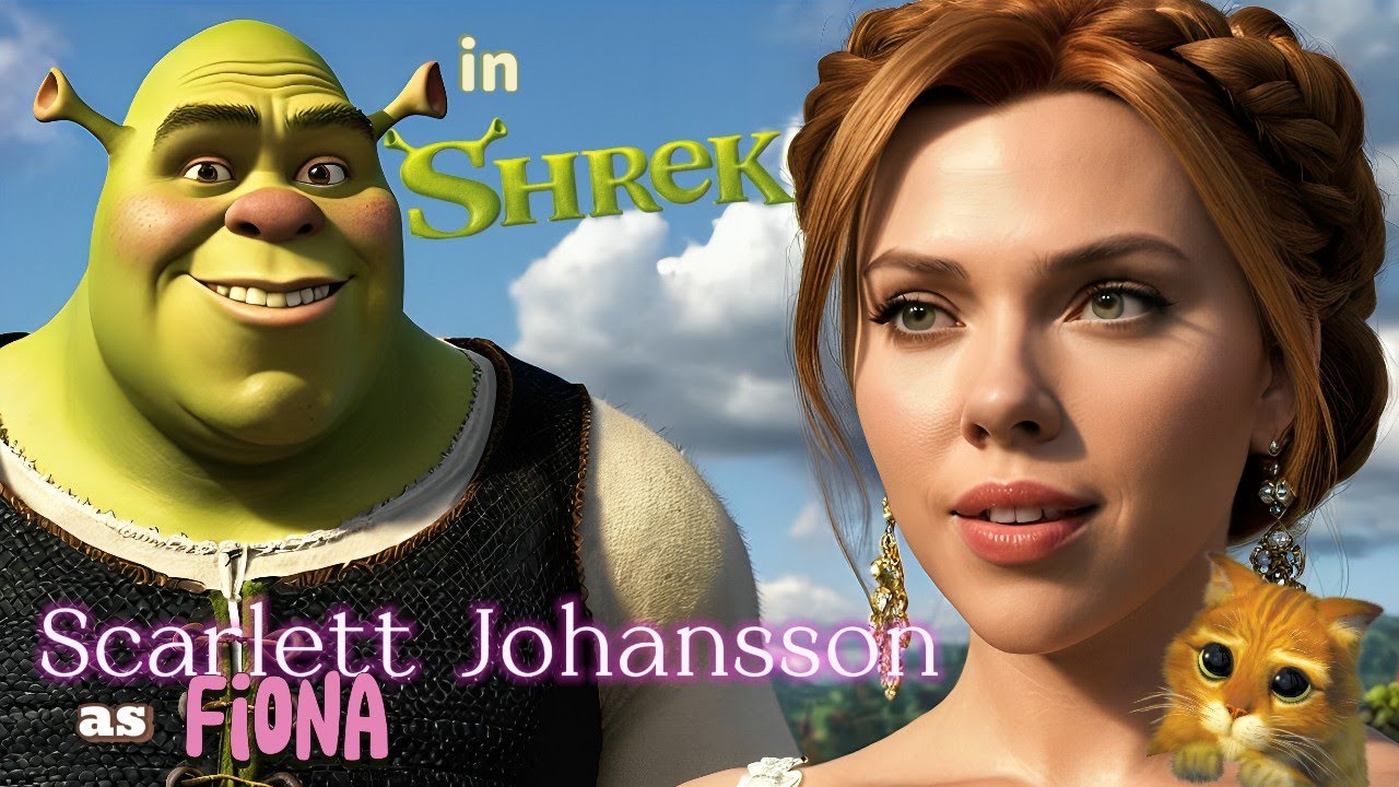 KI - AI generated Scarlett Johansson as Fiona in Shrek Part 1 - YouTube