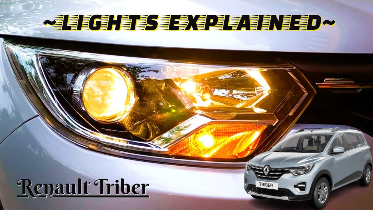 Lights Explained | Renault Triber RXZ 2024 Model | Int/Ext Lights ...