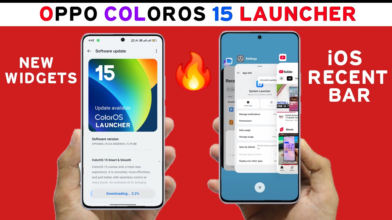 Install Oppo ColorOS 15 Launcher | for Oppo Reno 11f,F27/F25 Pro,Reno ...