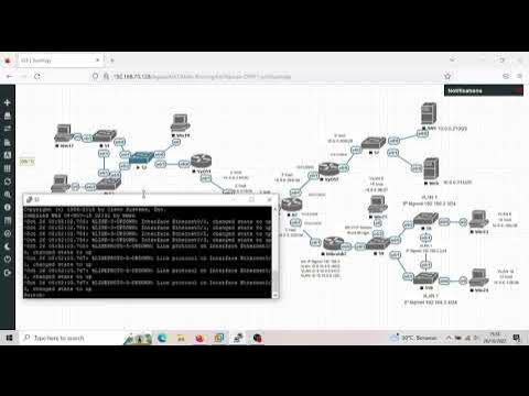 Konfigurasi STP-VTP-VLAN-DHCP-InterVLAN Routing dan OSPF dengan EVE-NG - YouTube