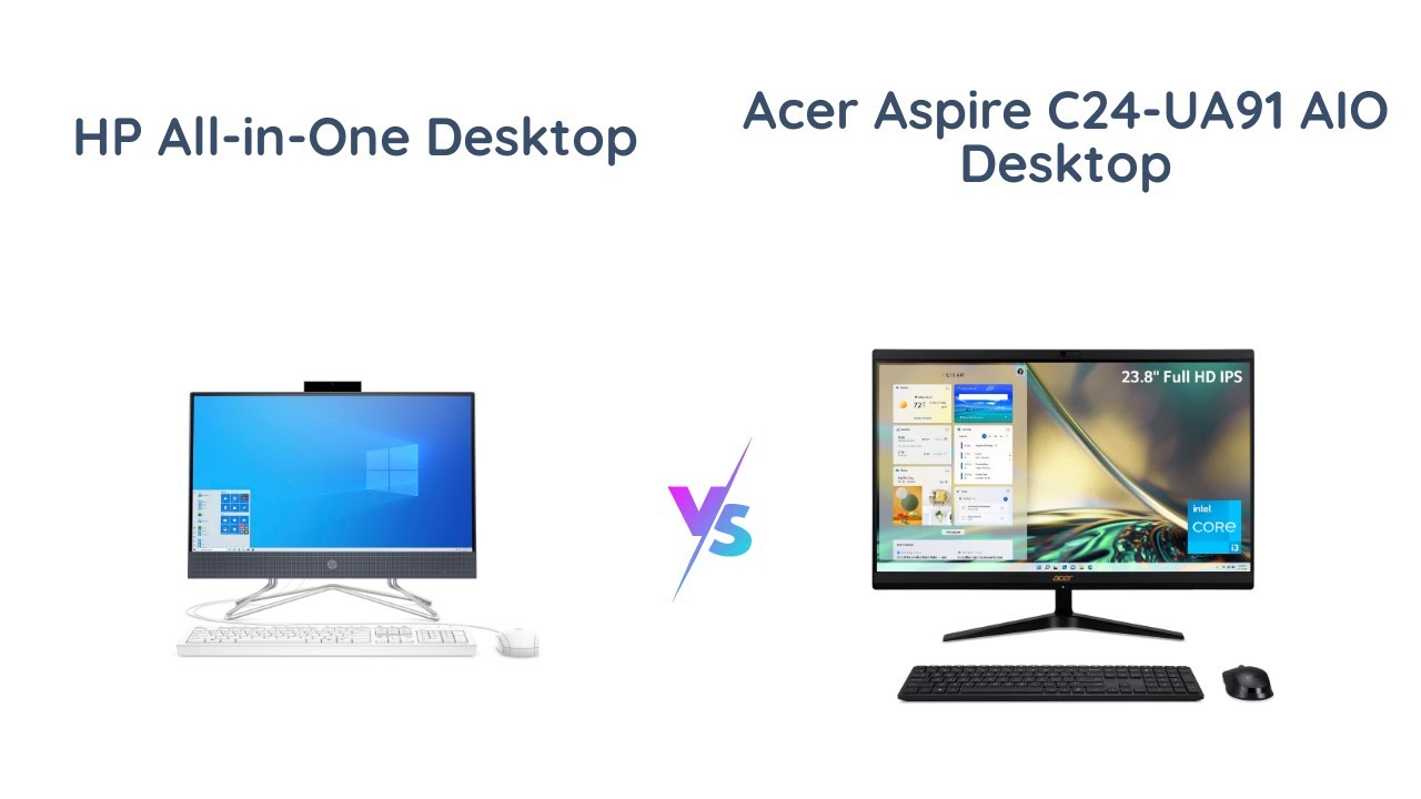 HP vs Acer All-in-One Desktop Comparison - YouTube