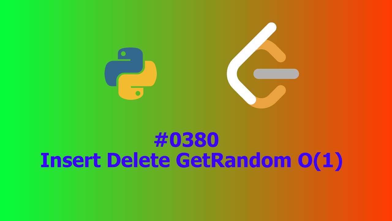 No Sound Leetcode 380 Insert Delete Getrandom O1 Youtube 0394