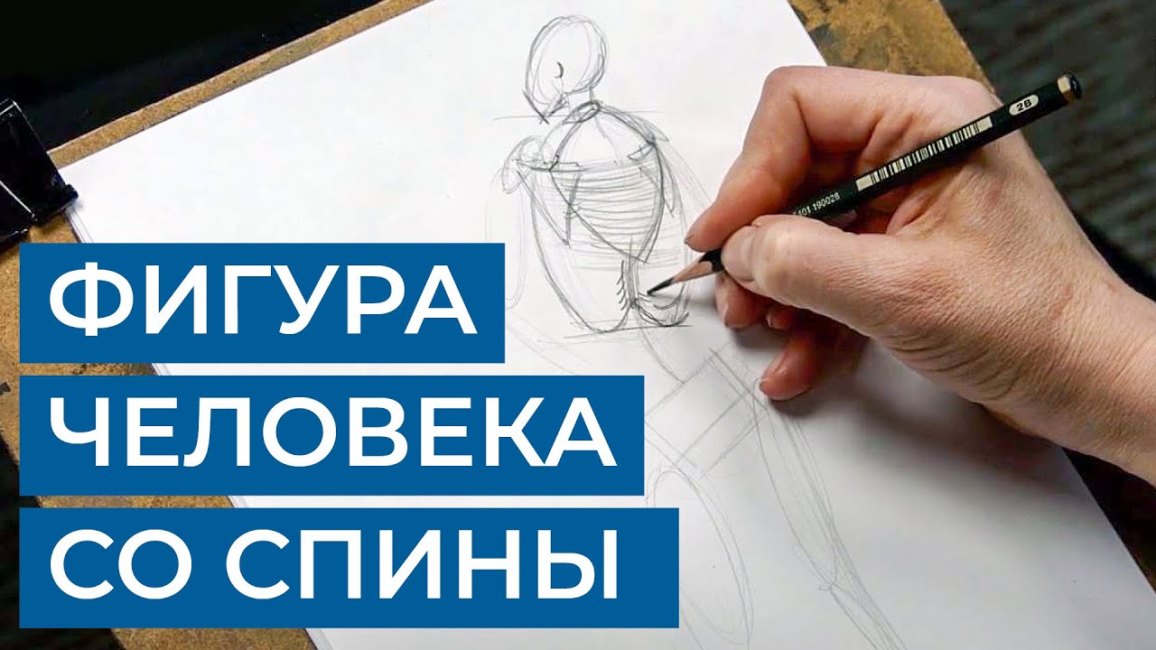Как рисовать человека со спины? Построение фигуры для начинающих ...