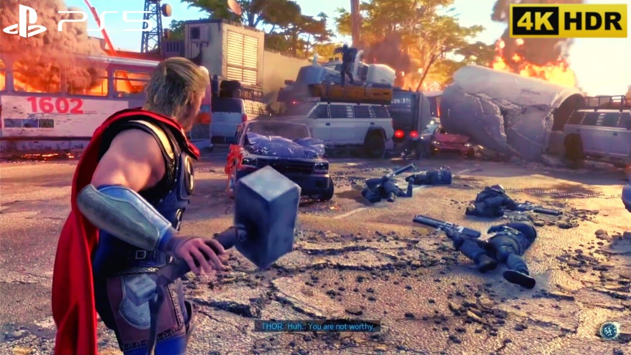 Thor Insane Fight [4K 60FPS] - Marvel's Avengers PS5 Gameplay ...
