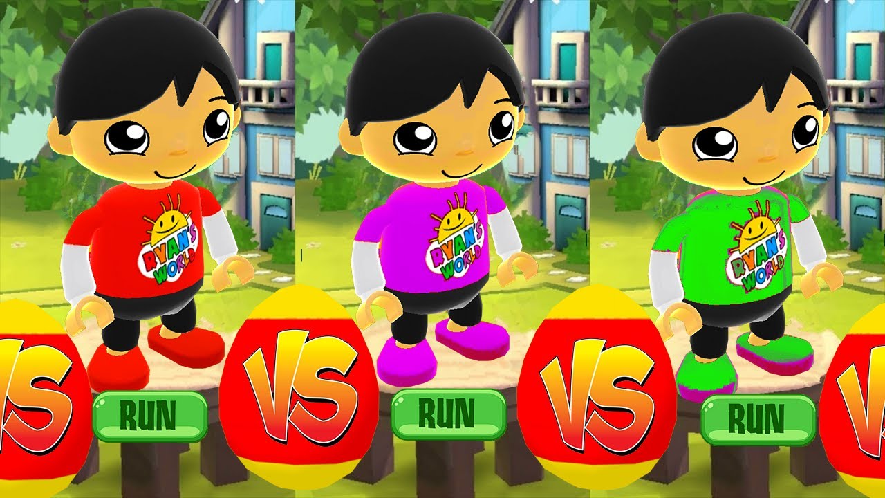 Tag with Ryan - Red T-Shirt Ryan vs Green T-Shirt Ryan vs Blue T-Shirt ...