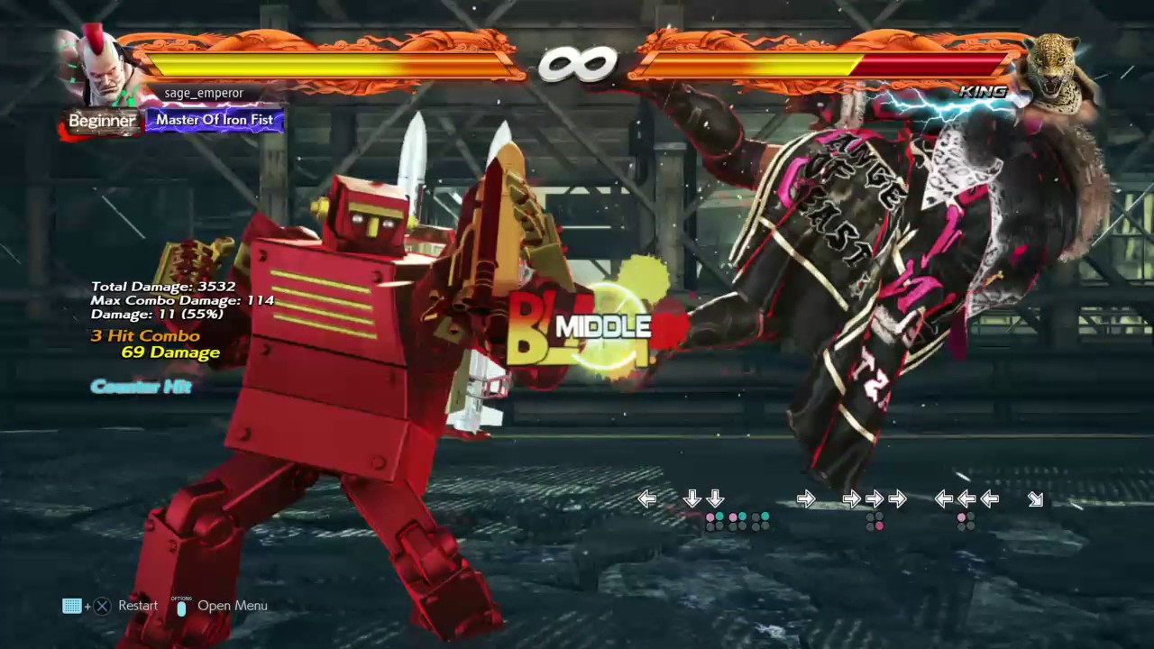 Tekken 7 controls ps4 combo