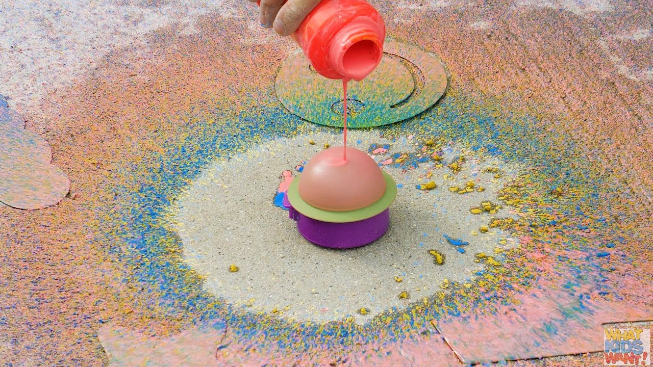 Washable Spin & Swirl Sidewalk Chalk Set Instructions - YouTube