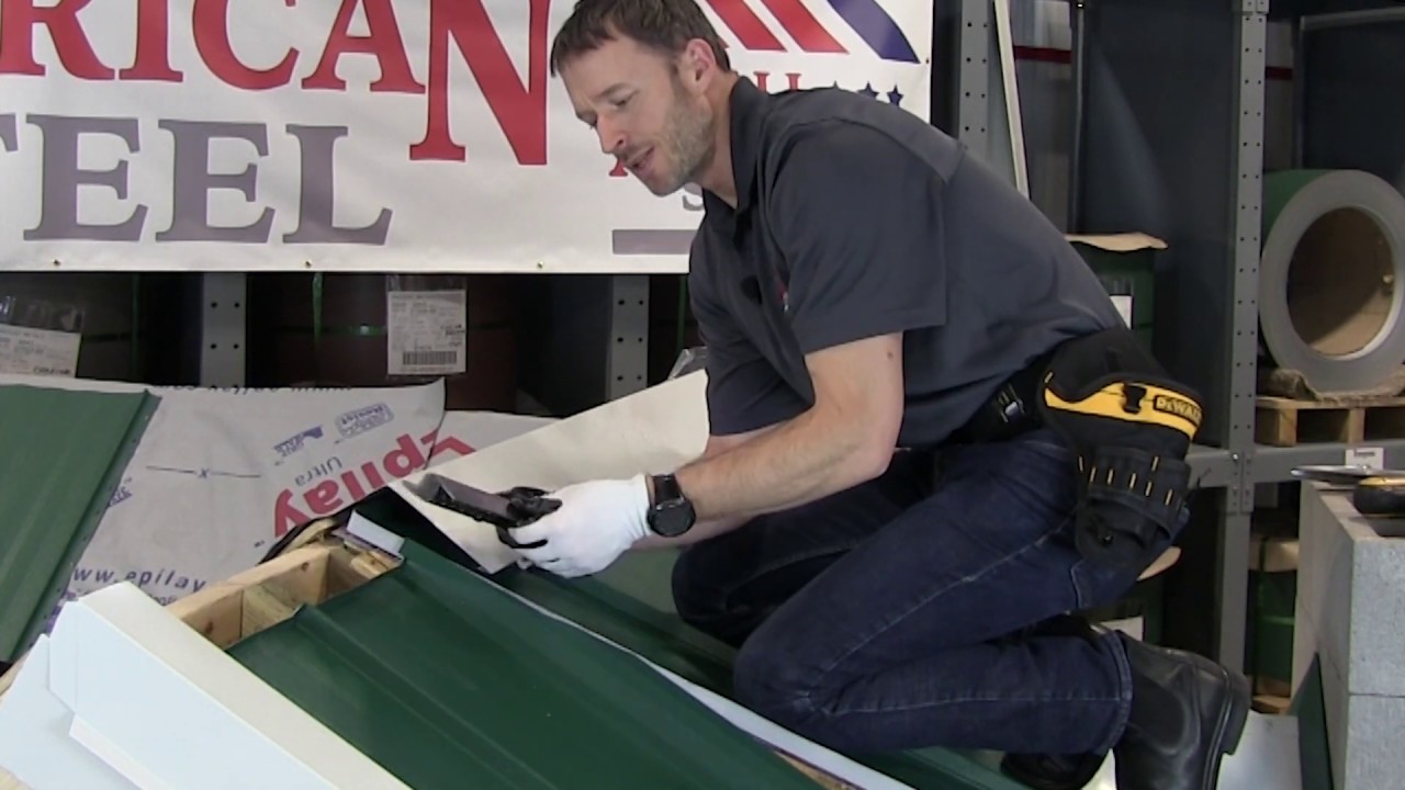 Installation Ridge Cap – Vented Closure – All American Steel - YouTube