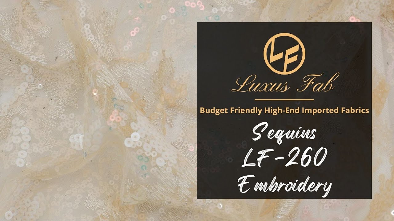 Luxus Fab | Sequins LF-260 Embroidery | Budget Friendly High-End ...