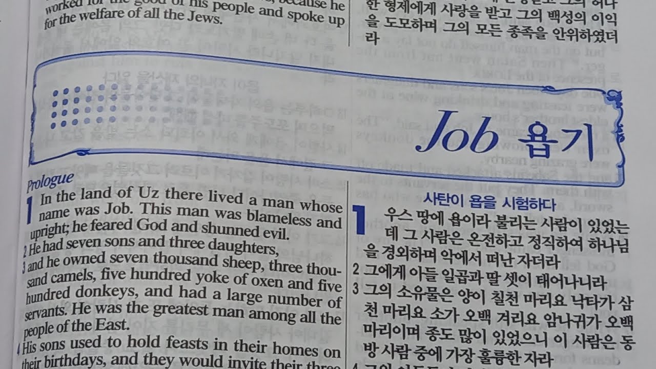 [욥기 11장] Job 11, niv bible - YouTube
