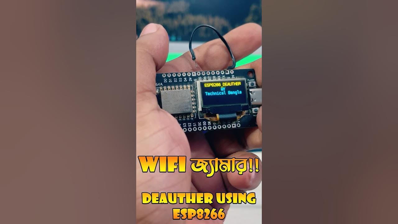WIFI জ্যামার!!😬 WIFI JAMMER or Deauther using ESP8266 with INO File ...