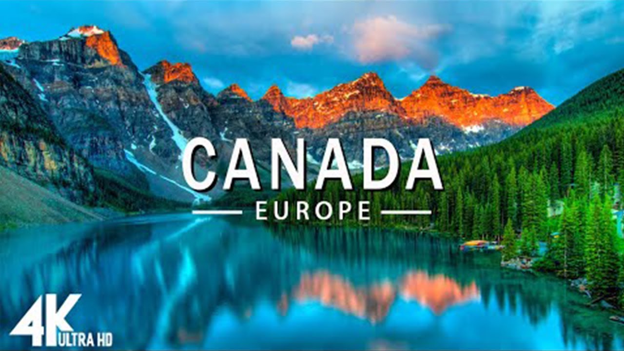 FLYING OVER CANADA (4K UHD) - Relaxing Music Along With Beautiful ...