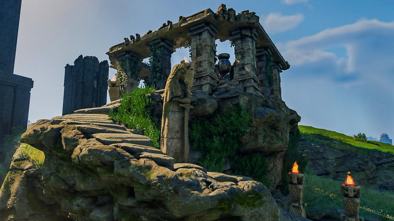 How To Build a Ruin & Crypt for the Necromancer in Enshrouded! - YouTube