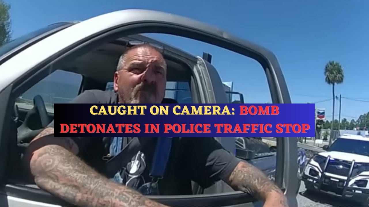 Bomb Explodes On Police Officer During Routine Traffic Stop - YouTube