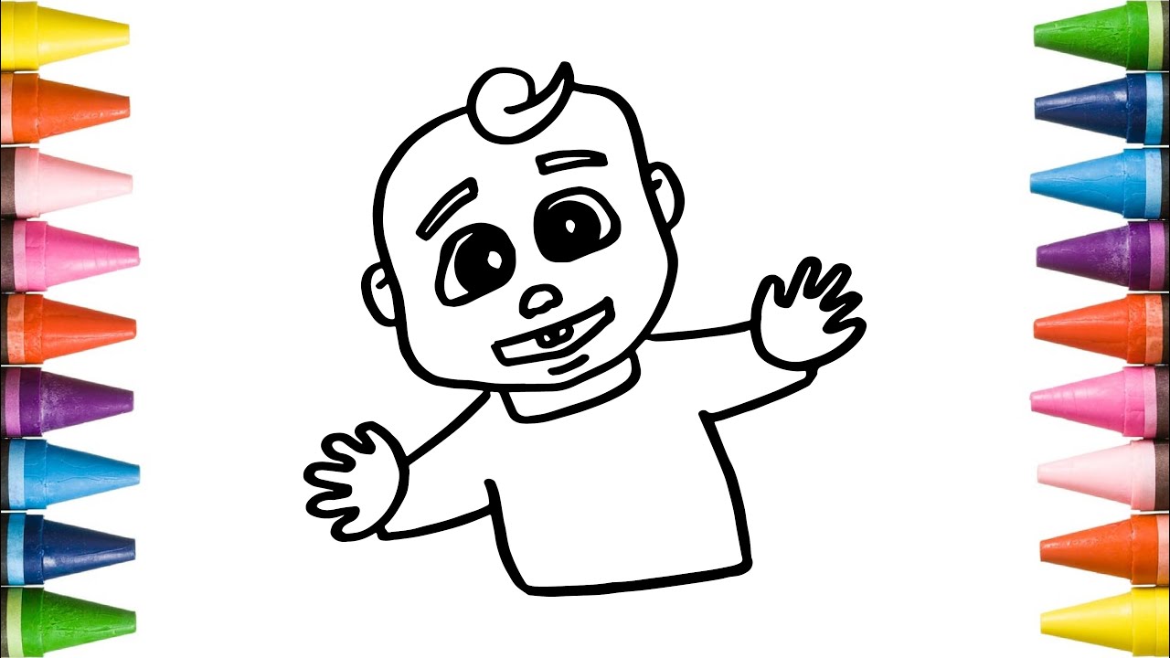 Baby JJ Cocomelon Drawing, Painting and Coloring for Kids and Toddlers ...