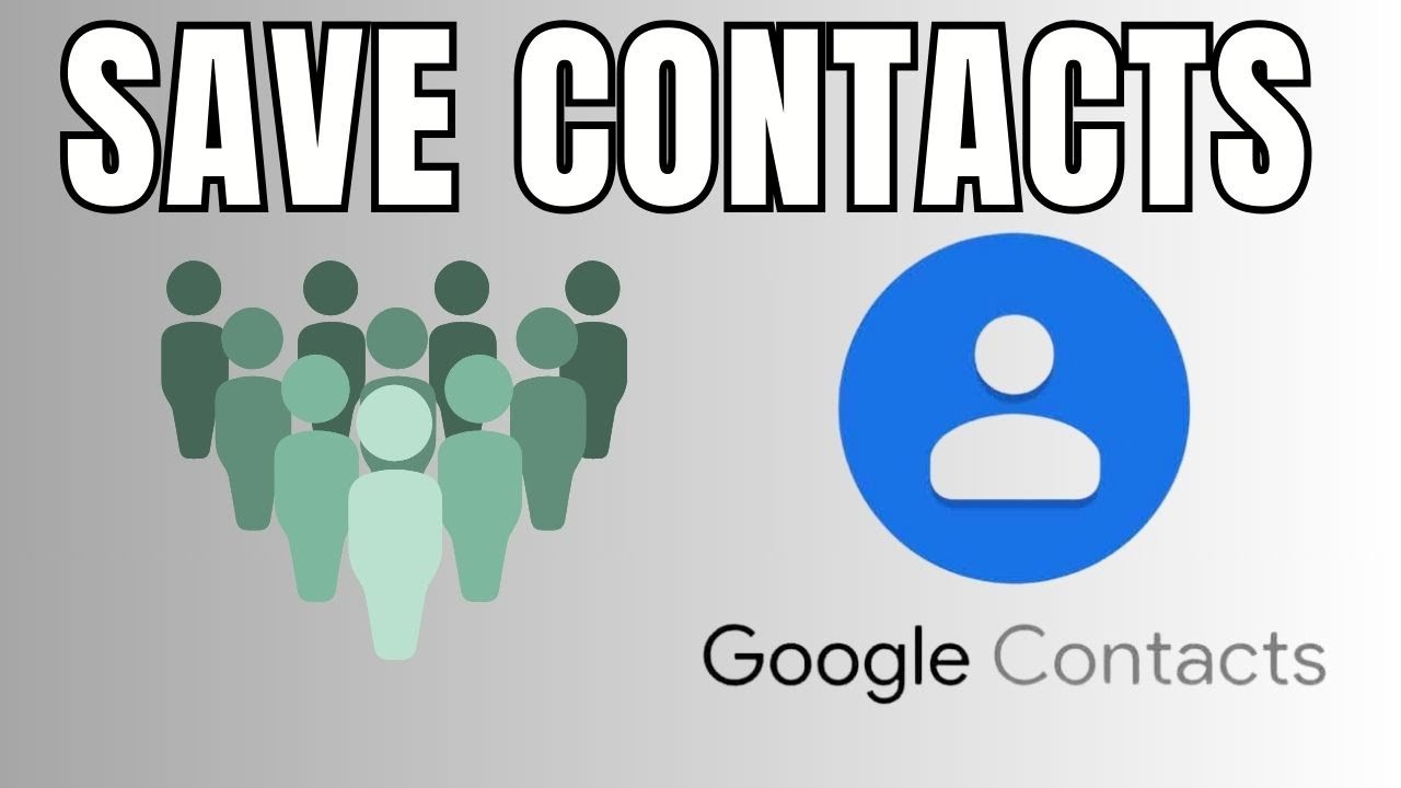 How to Save CONTACTS FAST in Google Contacts NOW! - YouTube
