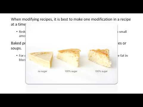 Healthy Recipe Modification - YouTube