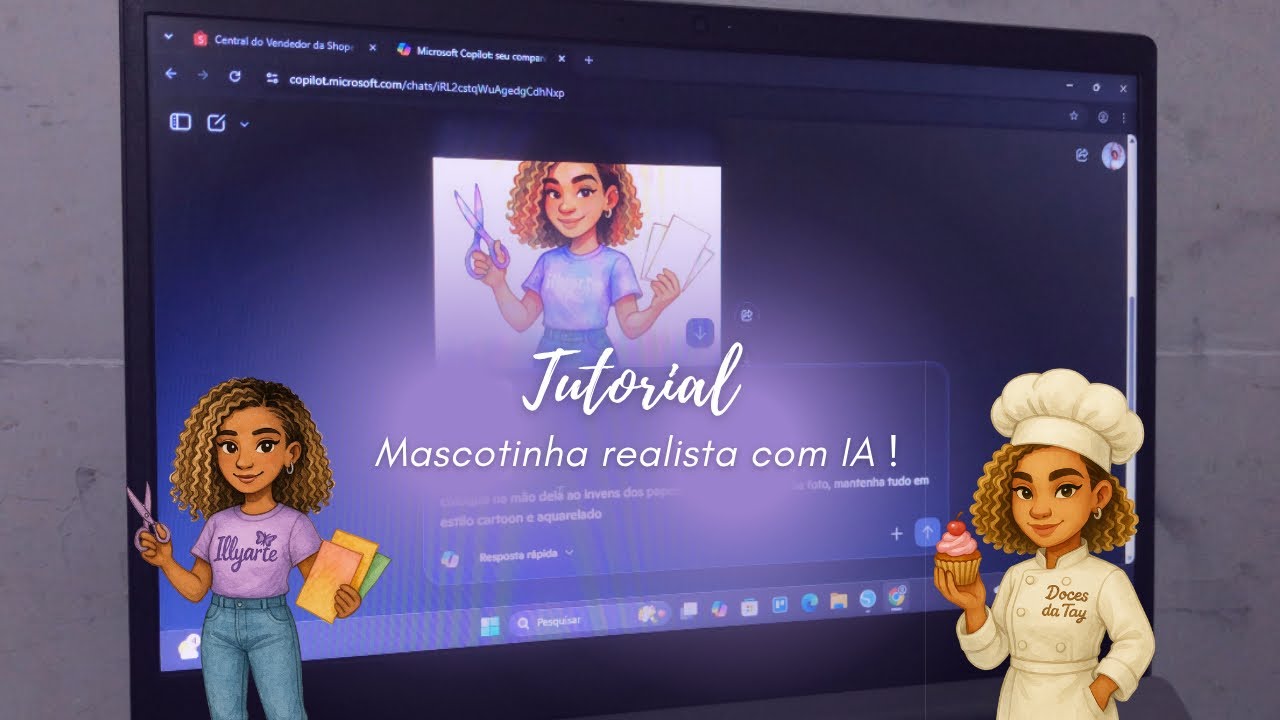 Como Criei Minha Mascote Virtual Usando IA – Tutorial Fácil e Rápido ...