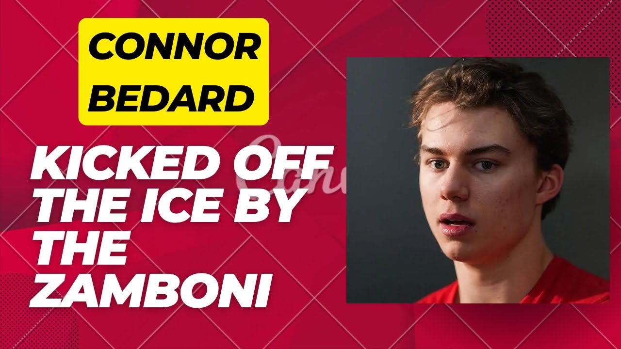 Connor Bedard Kicked OFF the Ice 😆 - YouTube