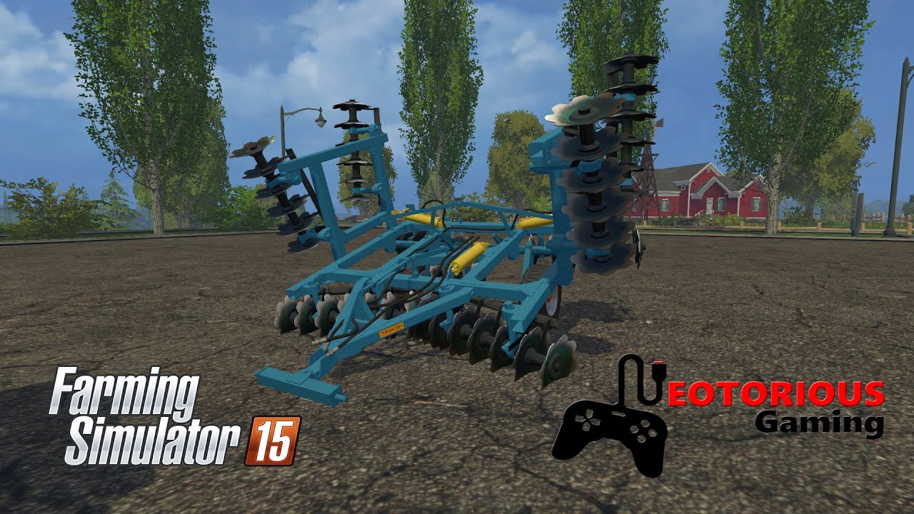 Farming Simulator 15 : BDT-7 Disc Harrow Mod - YouTube