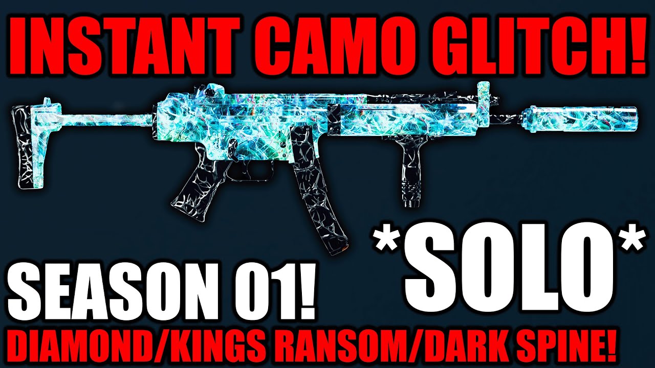 *SEASON 1* BO6 CAMO GLITCH/WARZONE (SOLO) DIAMOND/KINGS RANSOM CAMO ...