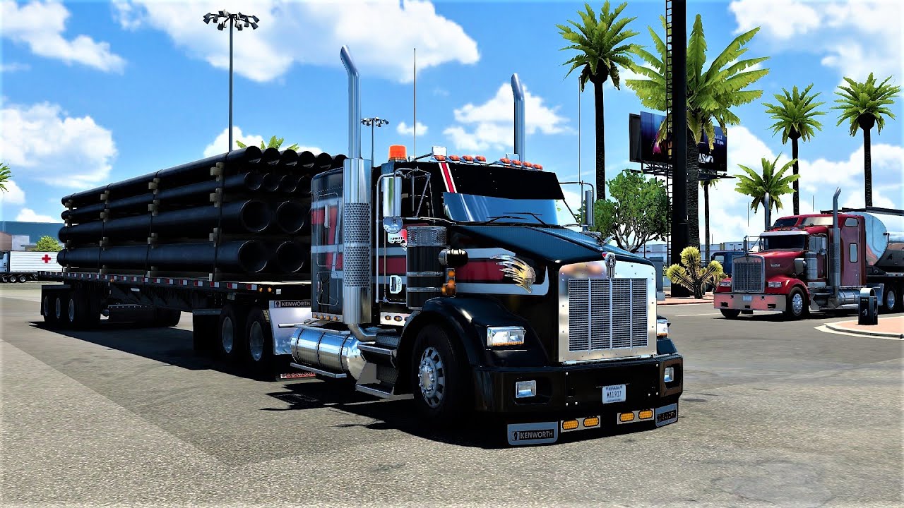 ATS Mods 4K★ 1.46 | KW T800 by YanRed v1.0 1.46 | American Truck ...