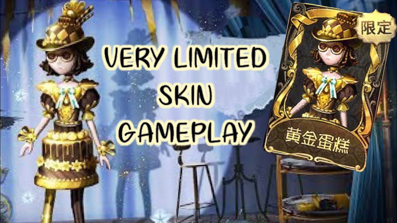 【Identity V】”GOLDEN CAKE” S1 Rare Limited Skin Gameplay + Amazing Kite ...